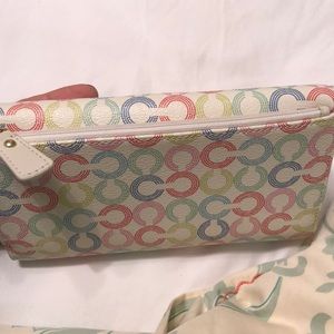 Coach | Bags | Coach Multicolor Wallet With Matching Checkbook | Poshmark